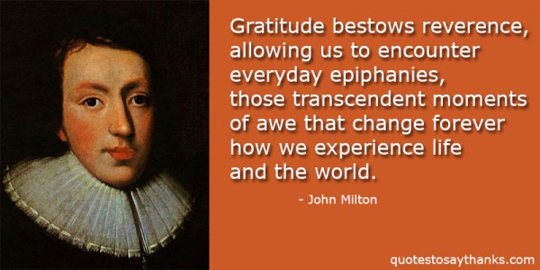 Gratitude Quote - Gratitude Bestows Reverence - Thank You Quotes
