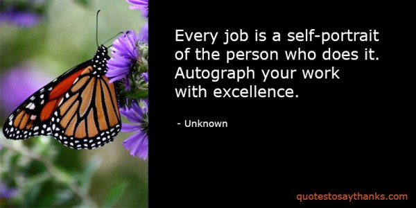 Inspirational Quote - Self Portrait - Thank You Quotes